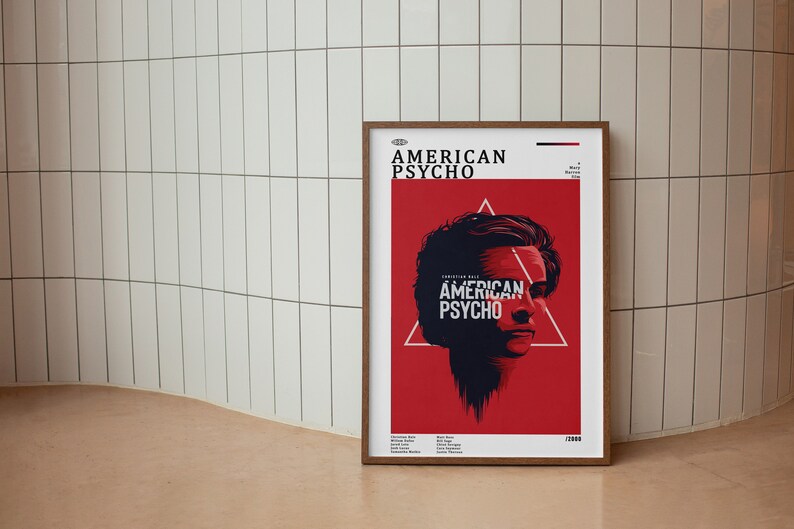 American Psycho Movie Poster, American Psycho Wall Decor, American ...