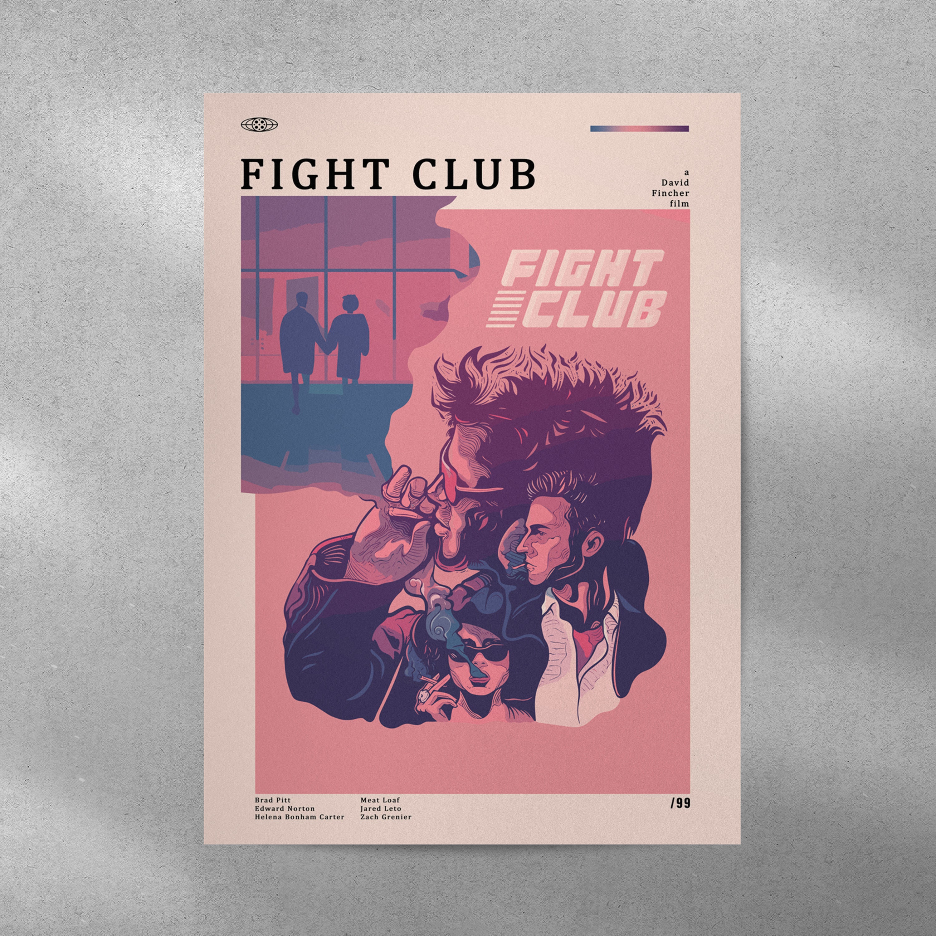 Fight Club Movie Poster, Fight Club Wall Decor, Fight Club Poster Print ...