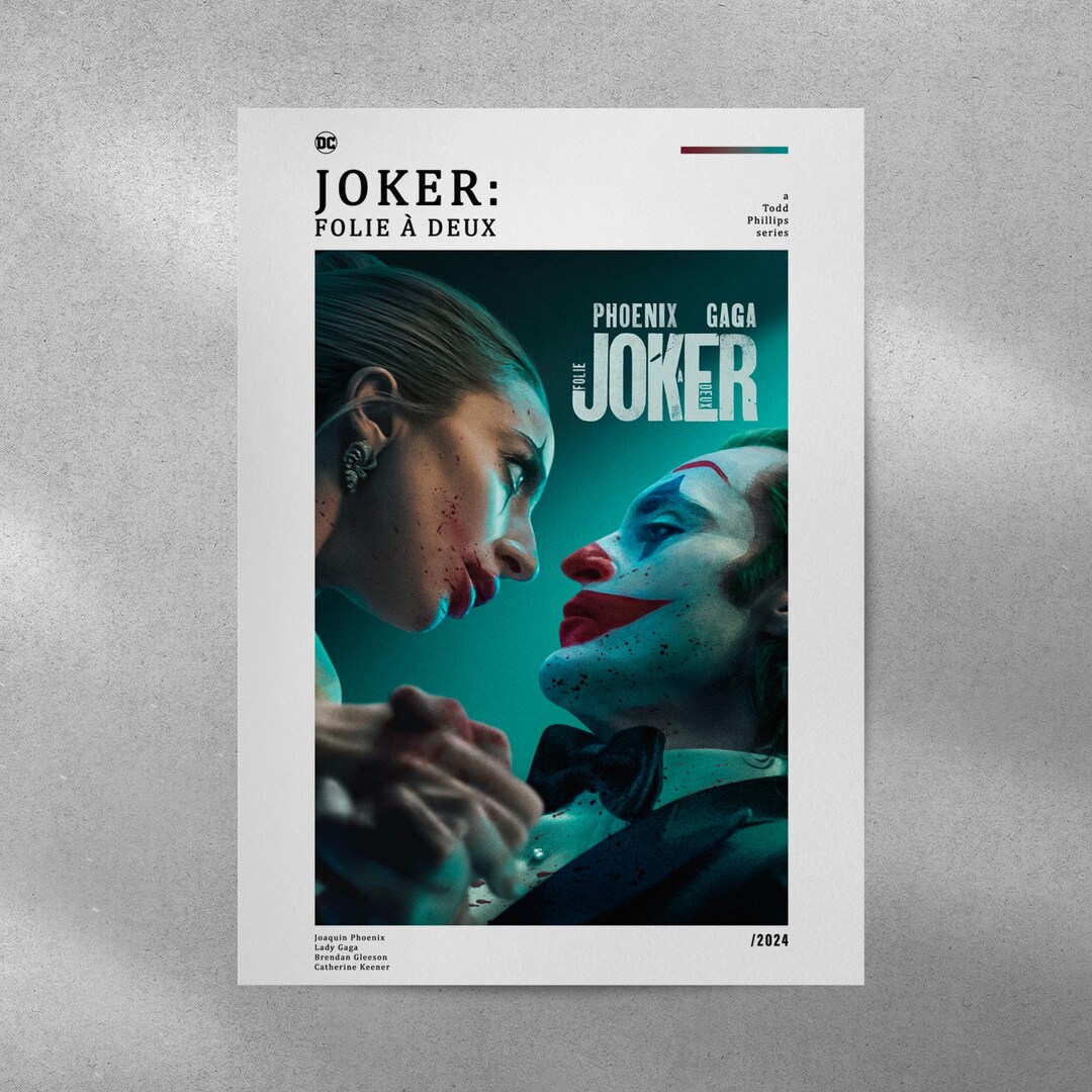 Joker Folie à Deux (2024) Film Poster, Joker Folie à Deux Movie Poster ...