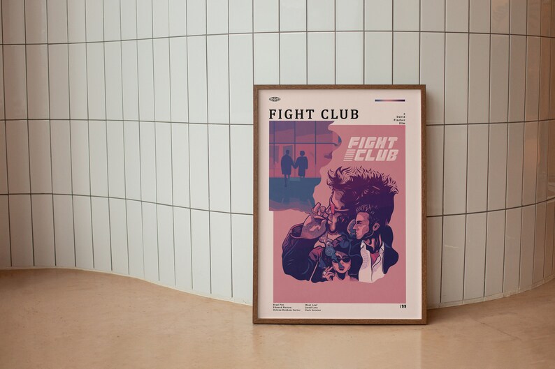 Fight Club Movie Poster, Fight Club Wall Decor, Fight Club Poster Print ...
