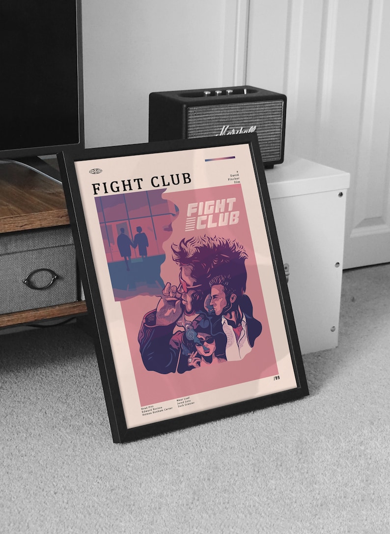 Fight Club Movie Poster, Fight Club Wall Decor, Fight Club Poster Print ...