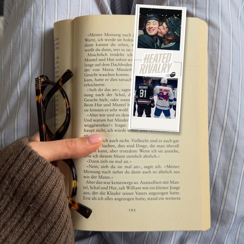 Heated Rivalry Bookmarks Set, Shane and Ilya Film Strip Bookish Gift ...