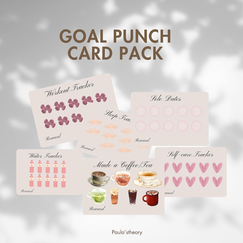 Fitness Punch Cards - Etsy