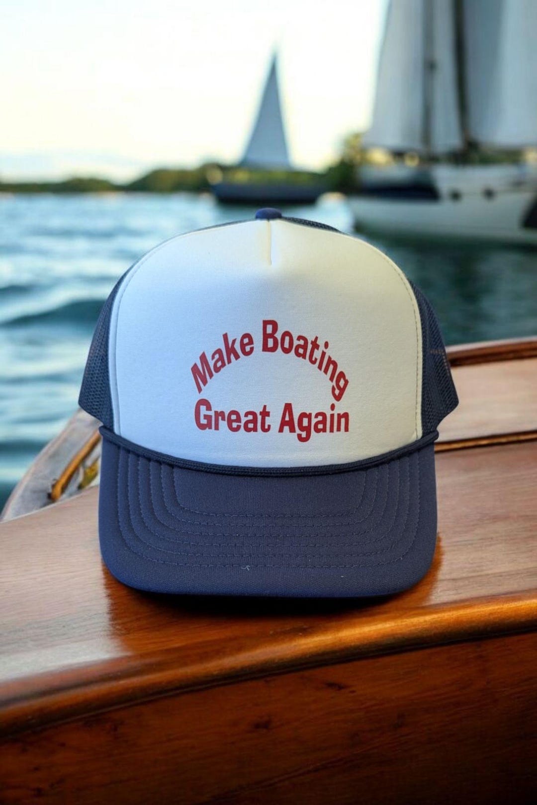 Navy Blue Foam Trucker Hat – 