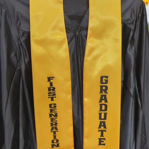First Generation Graduation Stole - Etsy