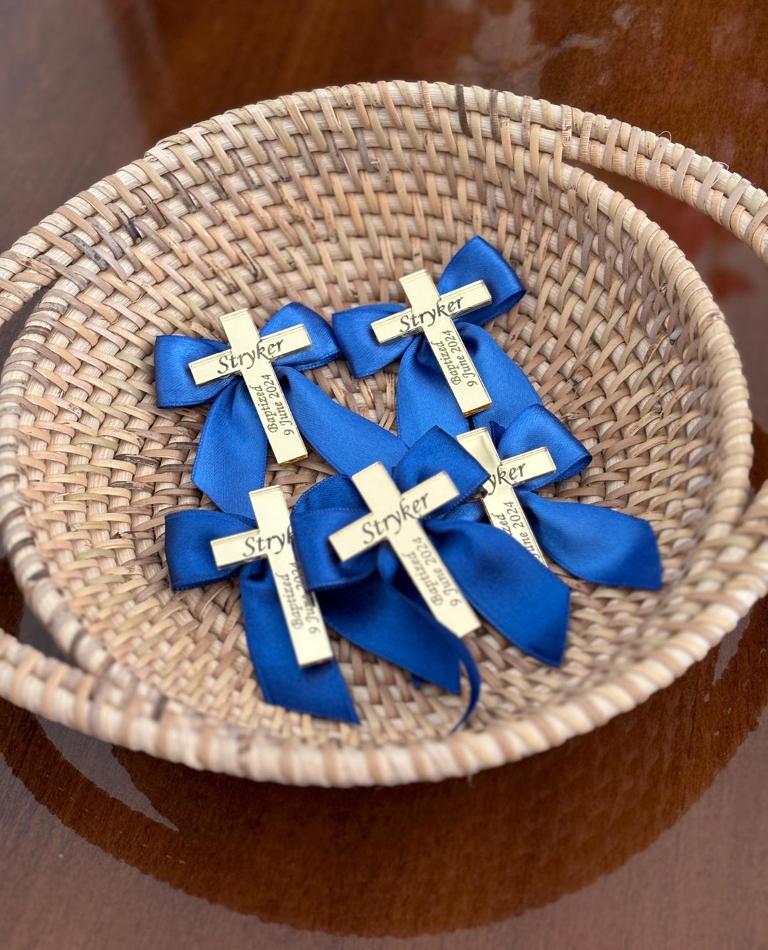 Custom Cross Baptism Name Tag, Baptism Favor Tag, Lettering Name Logo ...