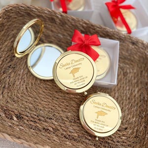 Class of 2025, Graduation Favors, Custom Graduation Compact Mirror ...