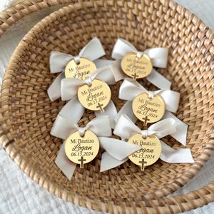 Personalized Baptism Favor Tag, Cross Baptism Name Tag, Lettering Name ...