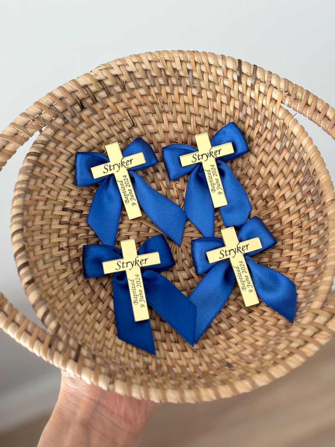 Custom Cross Baptism Name Tag, Baptism Favor Tag, Lettering Name Logo ...