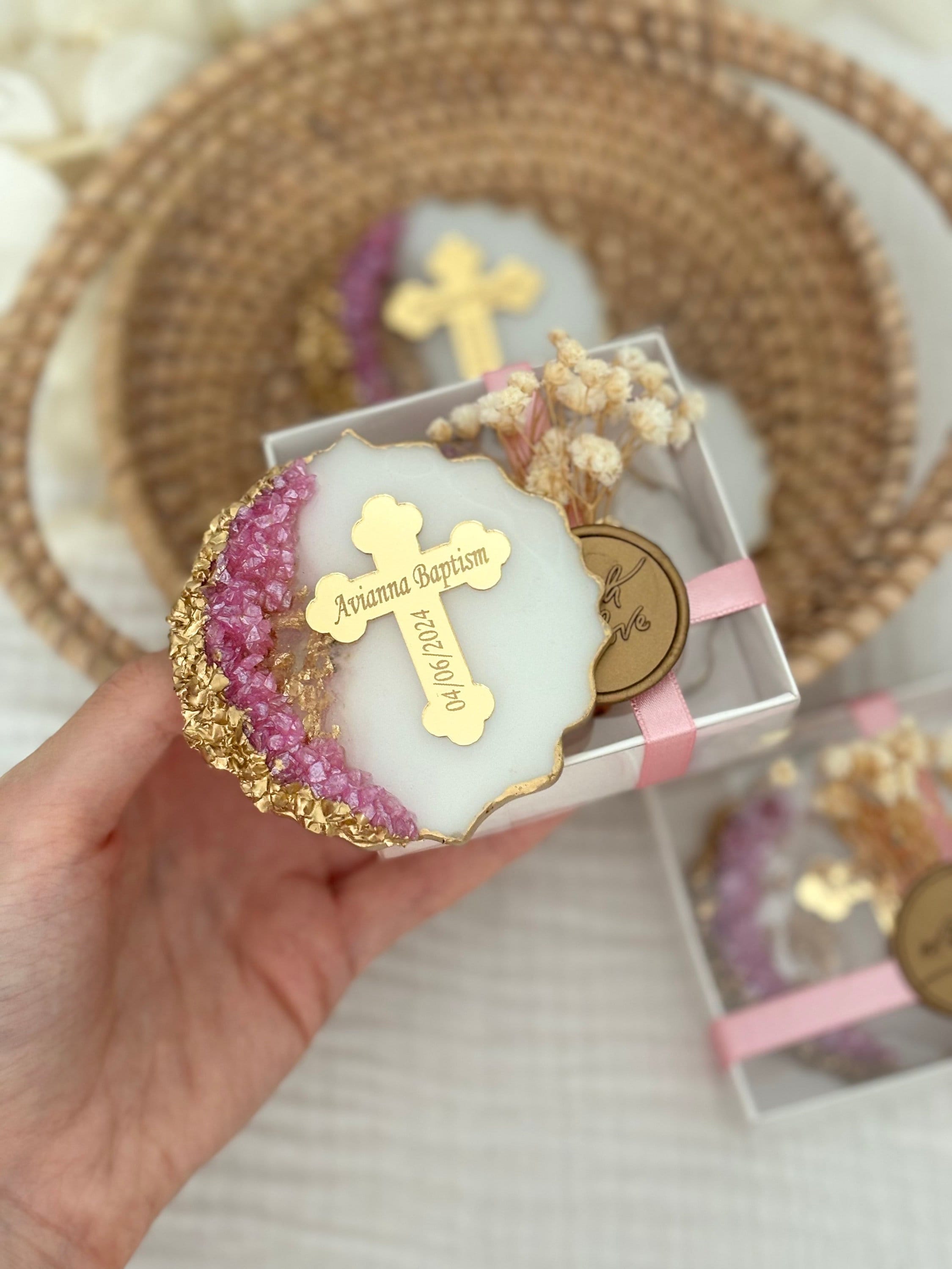 Personalized Baptism Favors, Baptism Magnet, Mi Bautizo, Christening ...