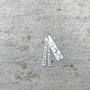 PERSONALIZED / CUSTOM Make Your Own Quote Necklace- Handmade Sterling ...