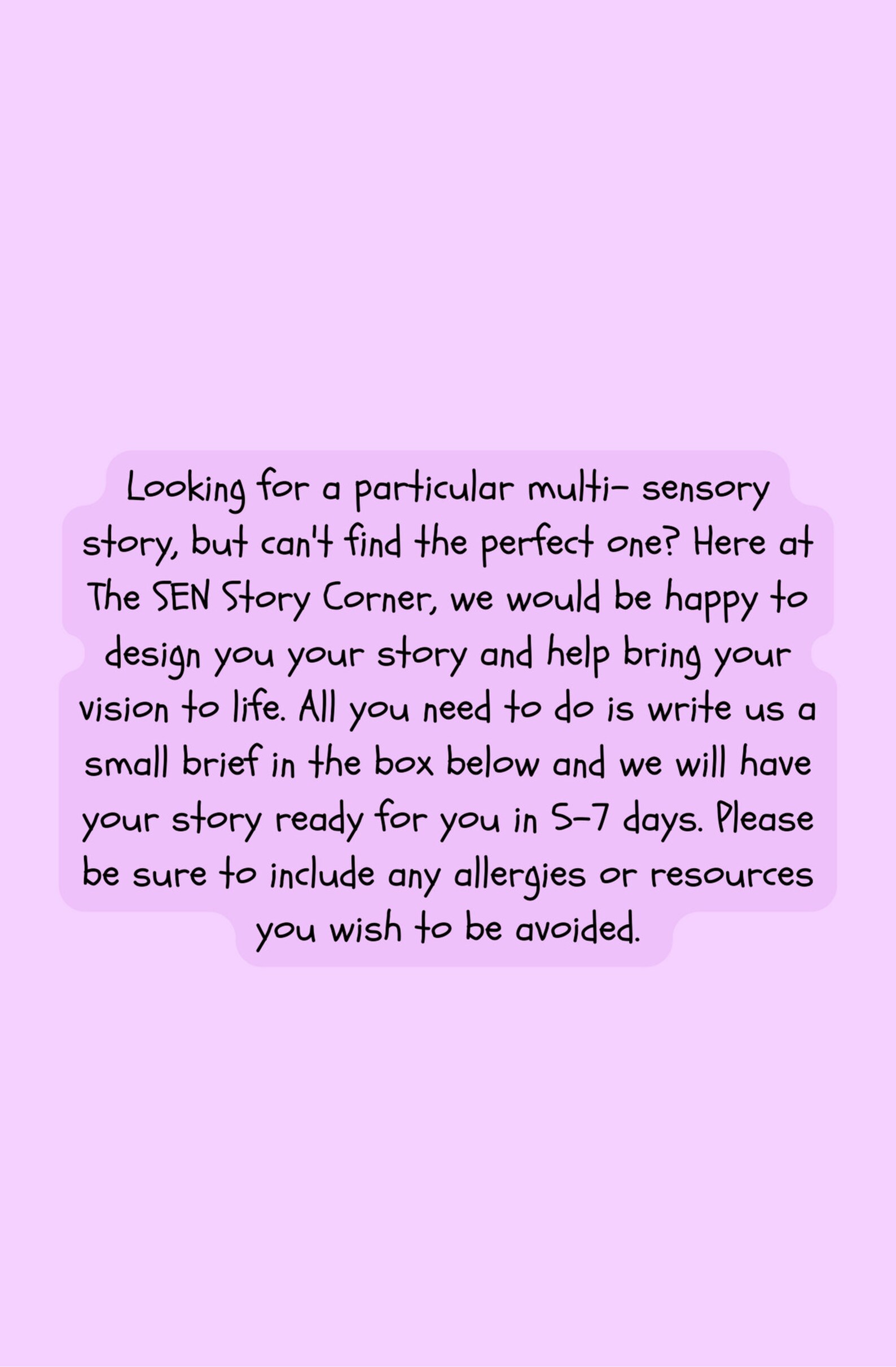 Personalised Made to Order Multi-sensory Story - Etsy