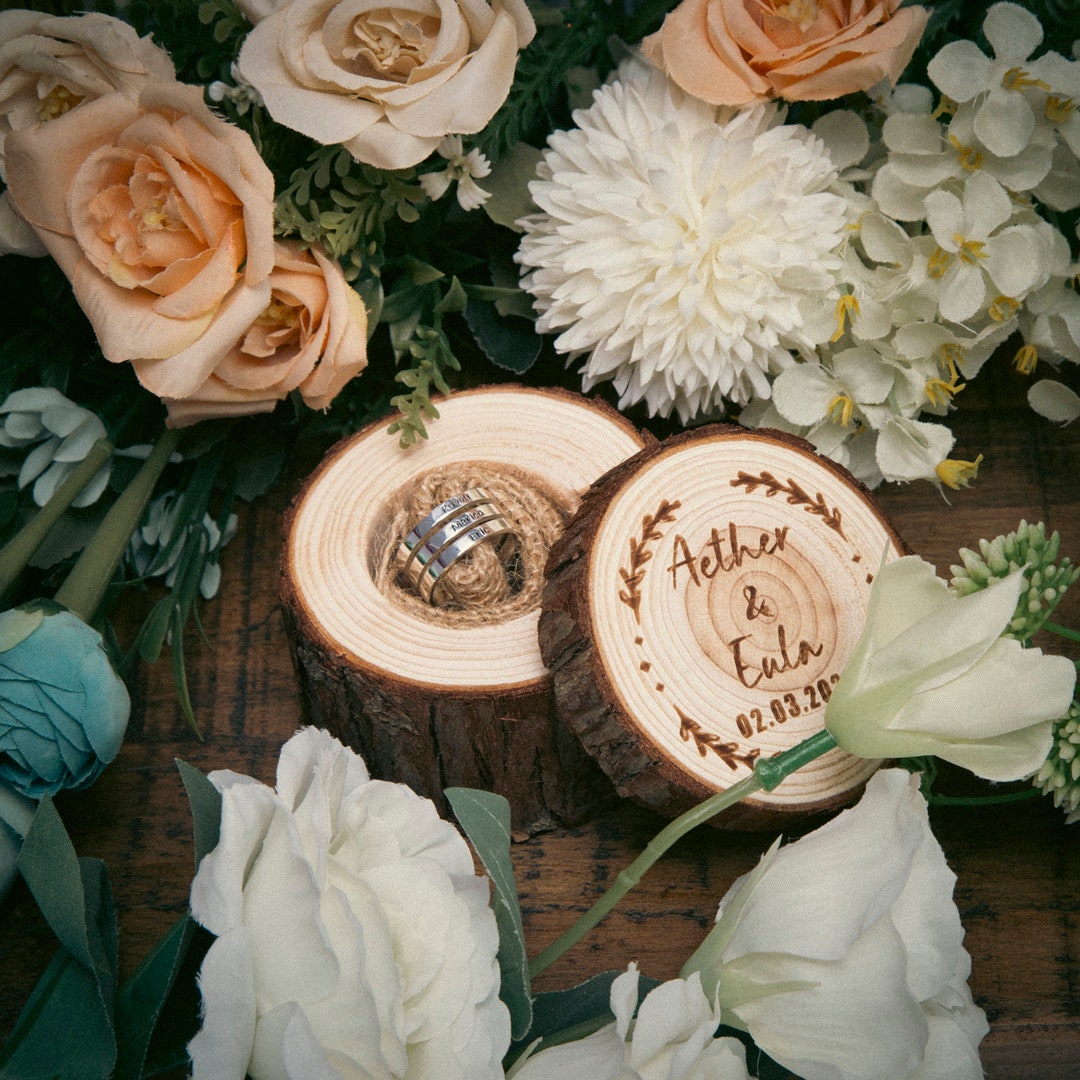 Custom Ring Box Ring Bearer Box Wedding Ring Box Personalized ...