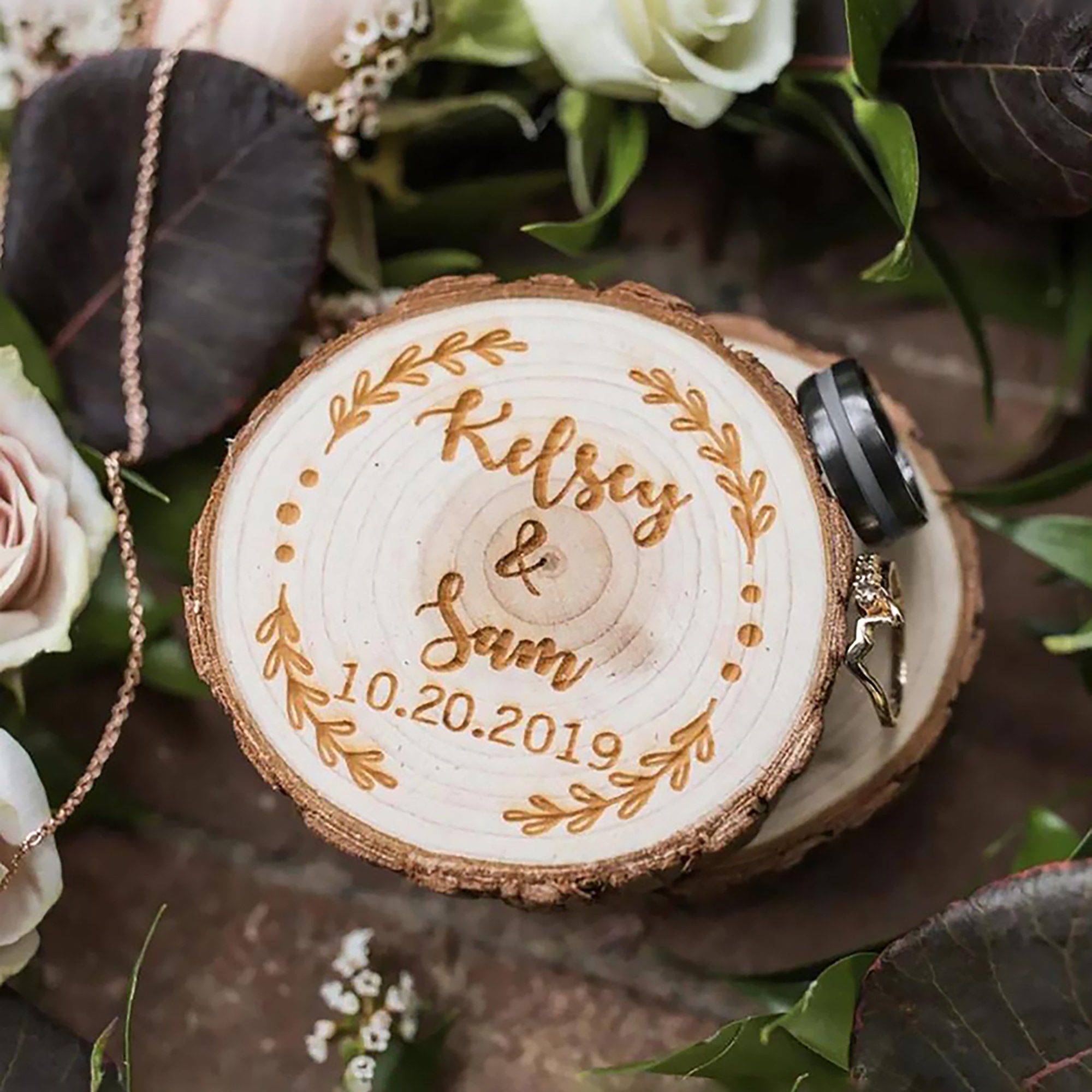Custom Ring Box Ring Bearer Box Wedding Ring Box Personalized ...