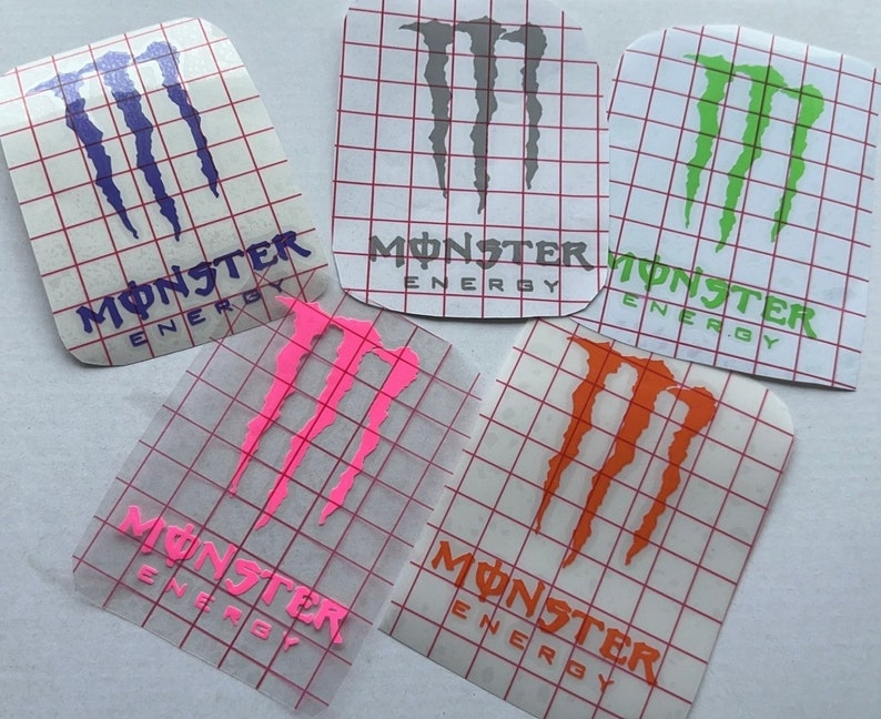 CUSTOMISABLE MONSTER DECAL, All Colours Available, Monster, Energy ...