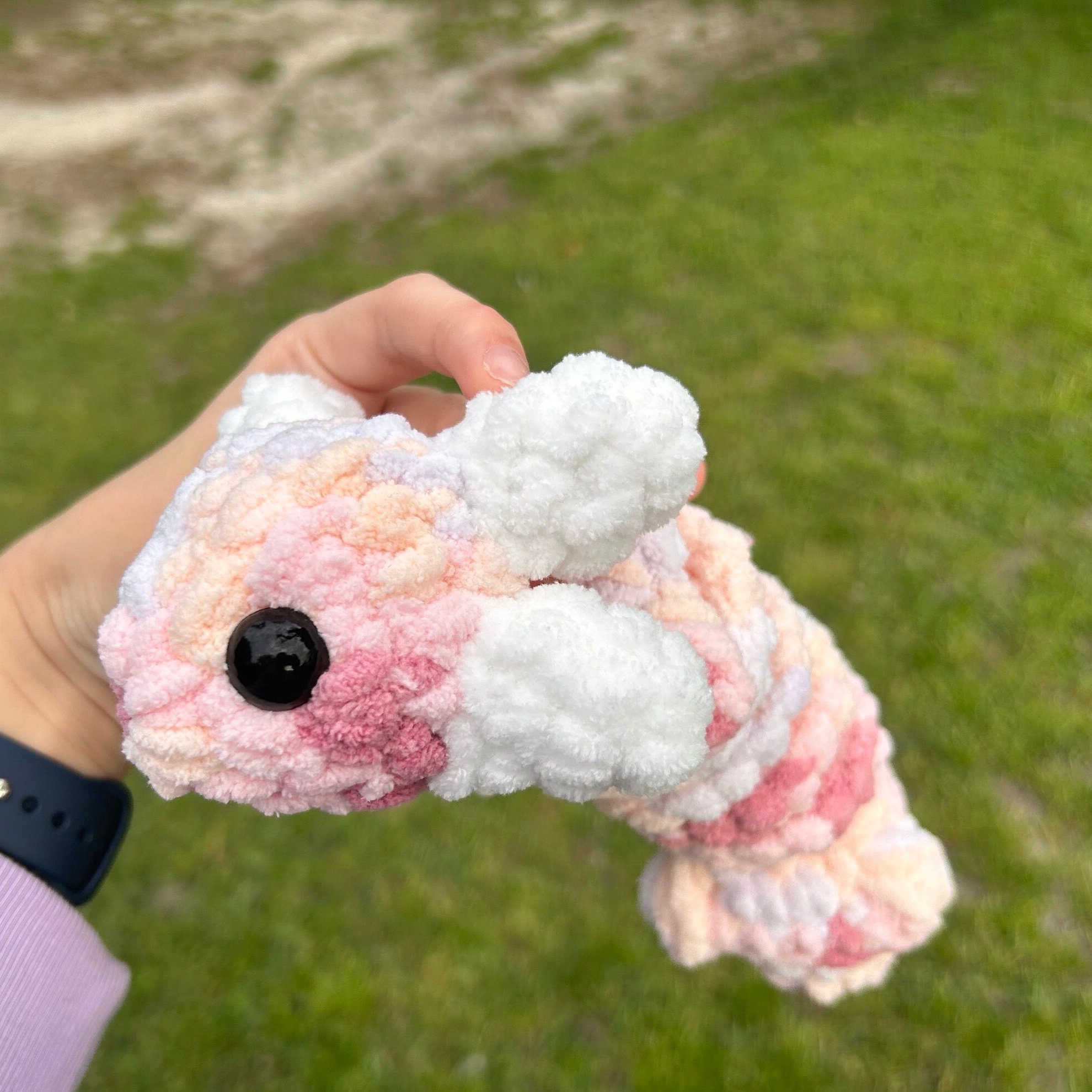 Fluffy Axolotl Fidget Crochet Pattern PDF - Etsy