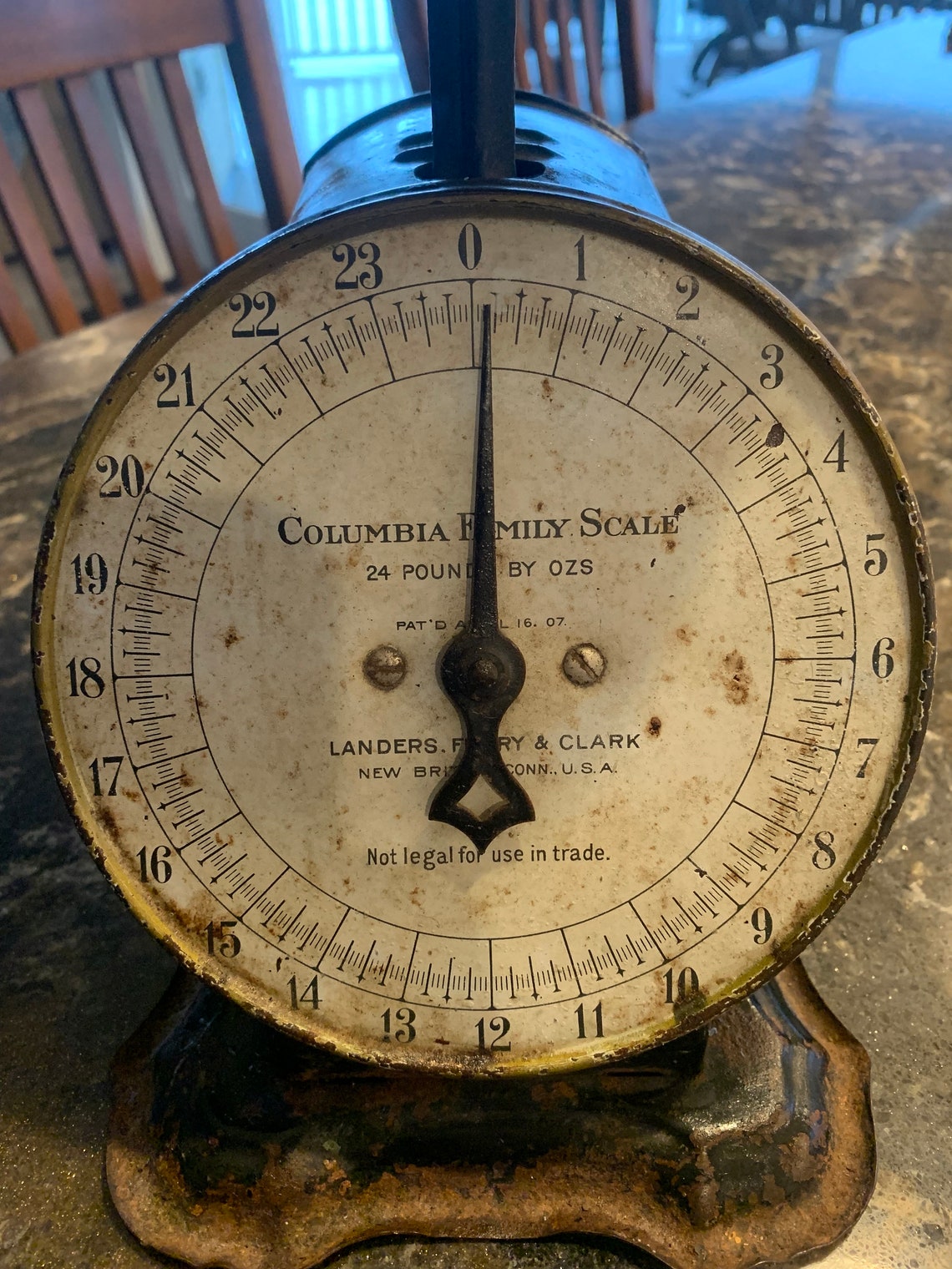 Antique Columbia Kitchen Scale 24 Lbs by Ounces. Black - Etsy