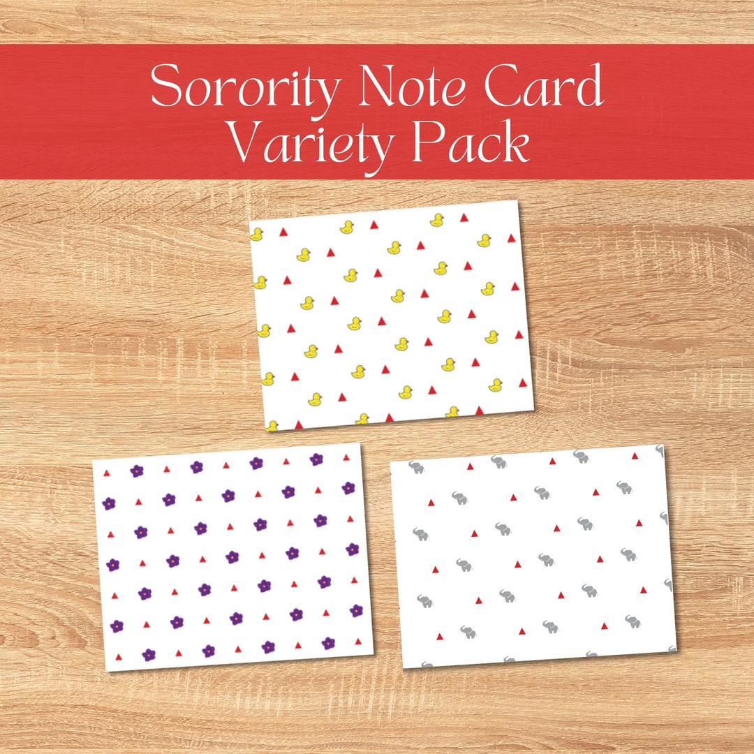 Delta Note Cards Set - DST Inspired Note Cards W. Envelopes - Delta ...