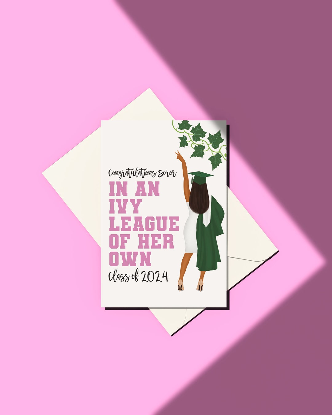 Ivy League AKA Soror Graduation Card 2024 Digital Download 5x7 ...