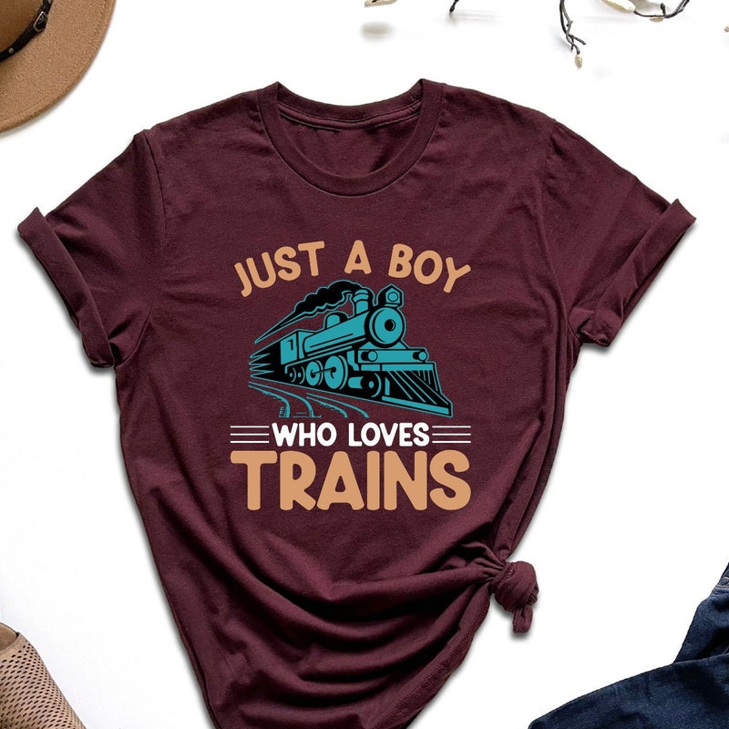 Boy Train Shirt - Etsy