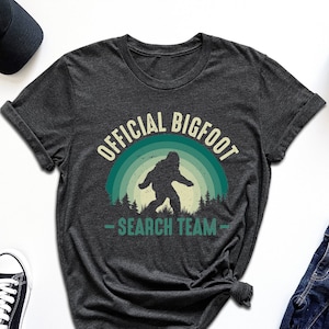 Official Bigfoot Search Team Shirt, Sasquatch Adventure Shirt, Camping ...