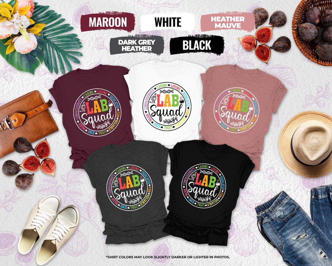 Lab Squad Shirt, Lab Team Shirts, Lab Technician Gift, Lab Worker Shirt ...