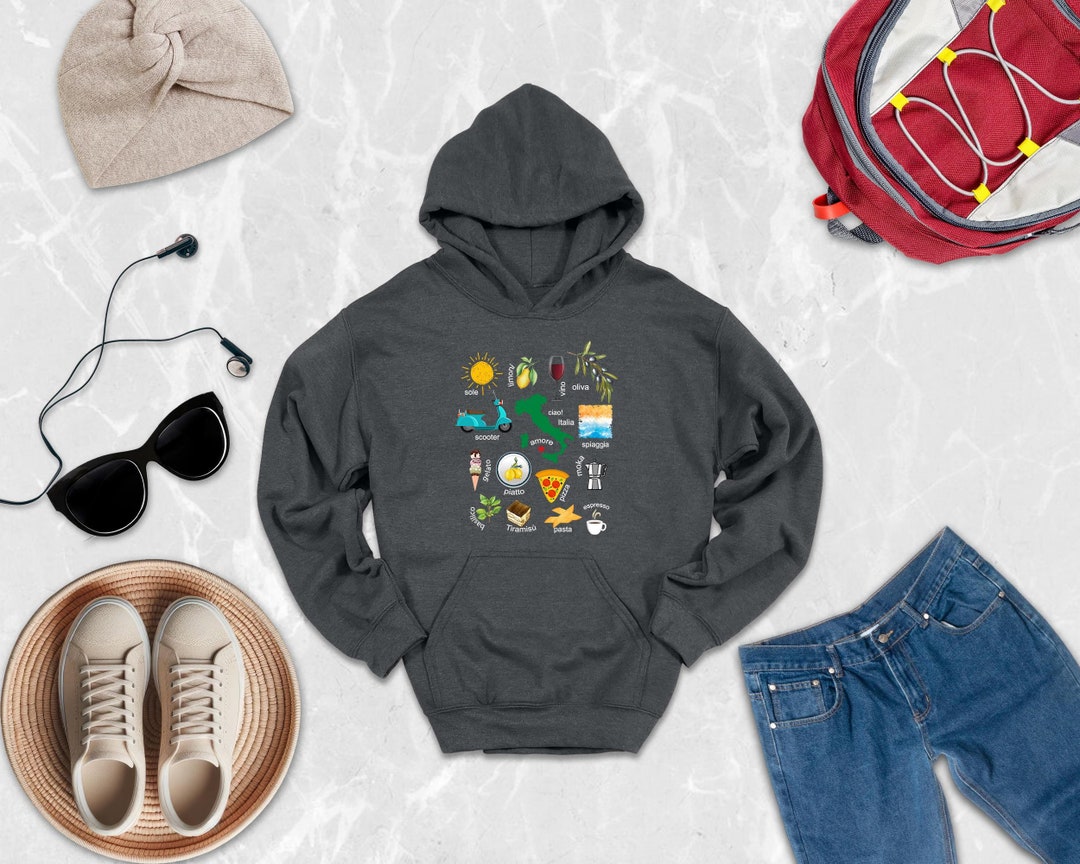 Italy Hoodie, I Love Italy Hoodie, Italy Hoodie, Italian Vespa Hoodie ...