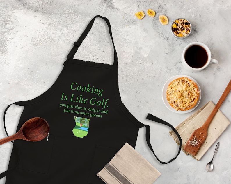 Cooking is Like Golf Apron, Golf Apron, Funny Apron, Cooking Apron ...