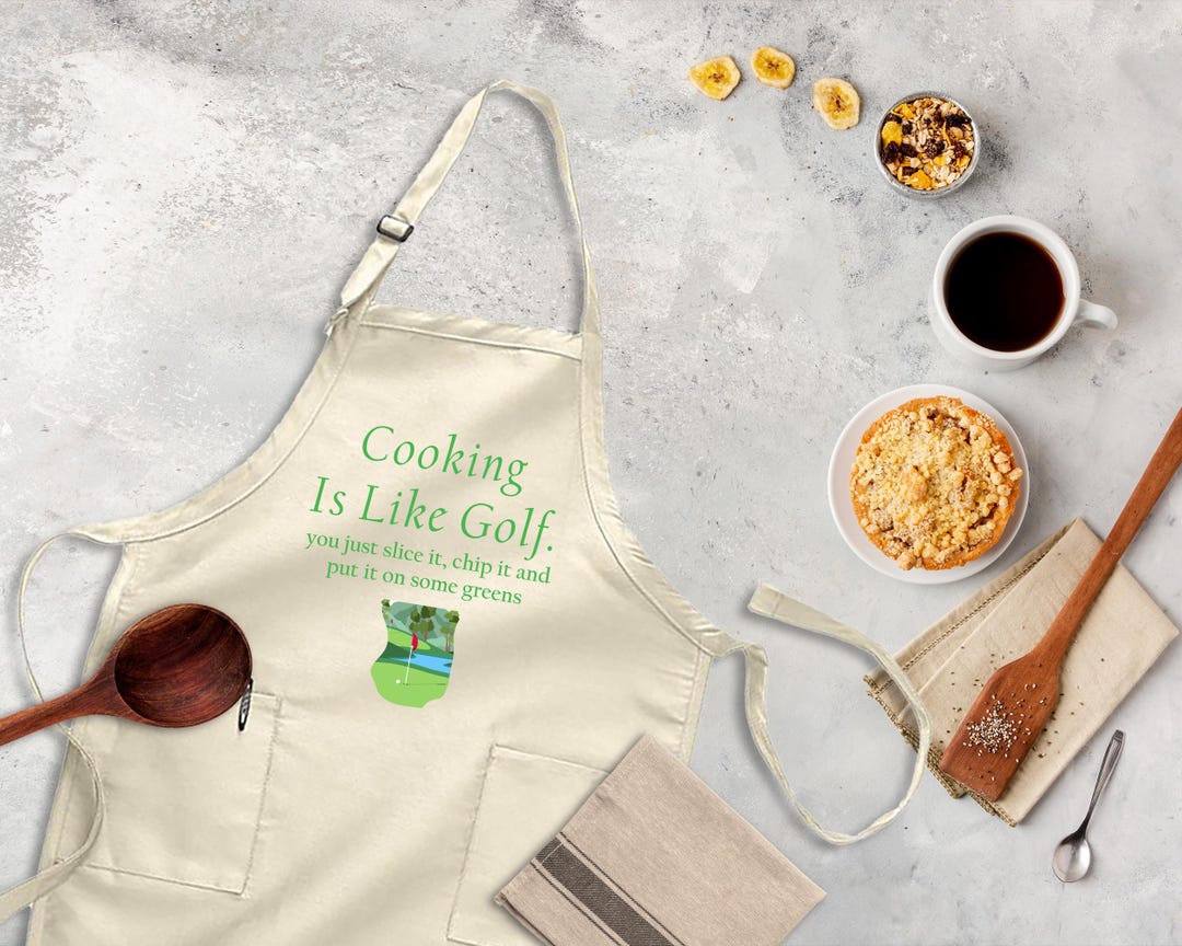 Cooking is Like Golf Apron, Golf Apron, Funny Apron, Cooking Apron ...