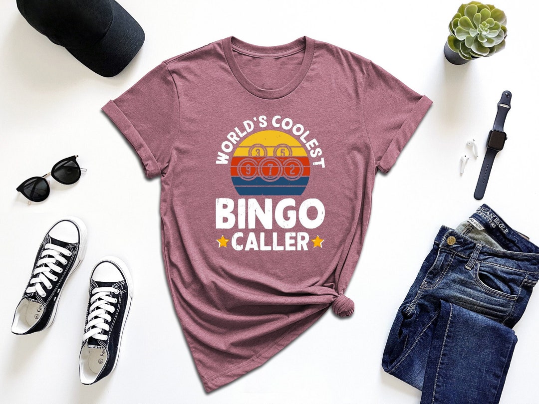 World's Coolest Bingo Caller Shirt, Vintage Bingo Shirt, Bingo Player ...