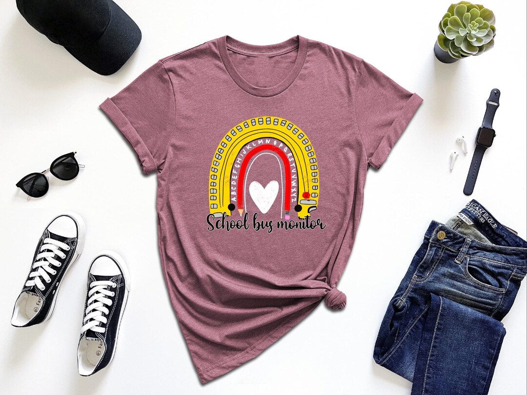 School Bus Monitor Shirt, Gift for School Bus Driver, School ...
