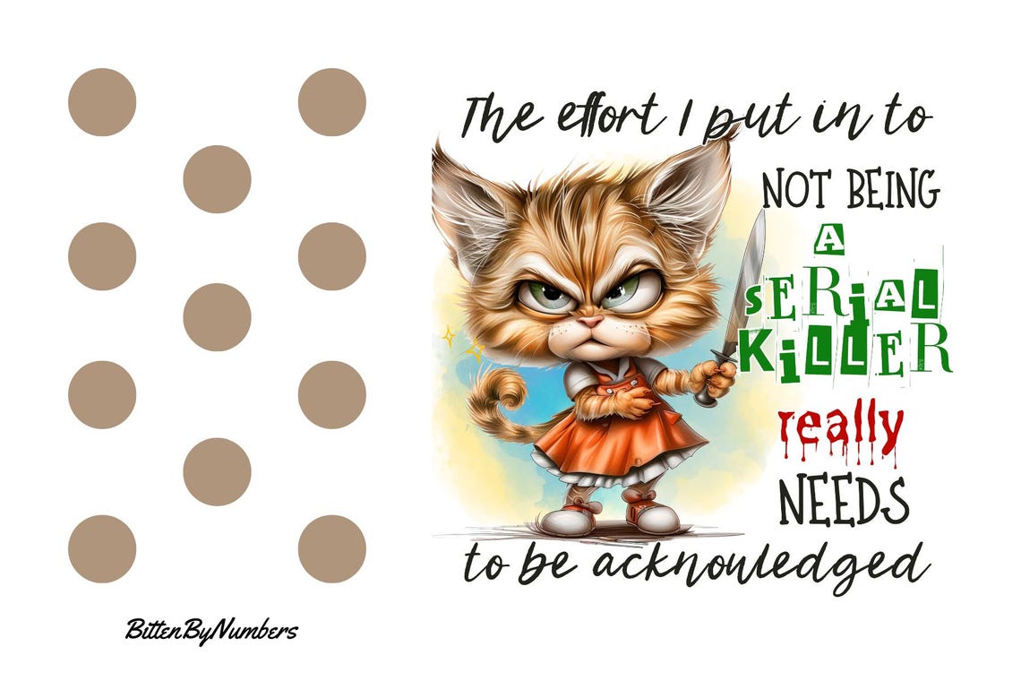 Sarcastic Animals Serial Cat Save 35 - Etsy