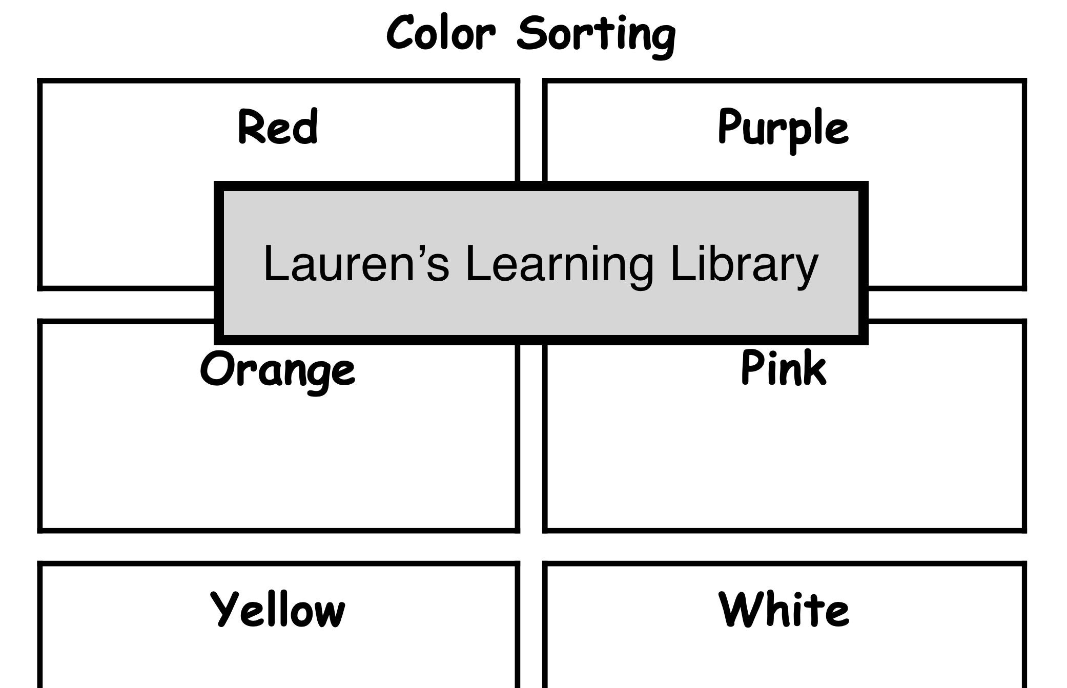 DIGITAL DOWNLOAD: Color Sorting Activity Kindergarten Preschool Special ...