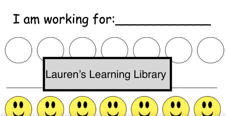 DIGITAL DOWNLOAD: Smiley Face Token Board 6-10 Tokens Token Economy ...