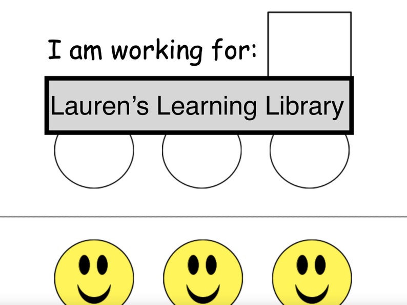 DIGITAL DOWNLOAD: Smiley Face Token Board 3-5 Tokens Token Economy ...