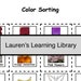 DIGITAL DOWNLOAD: Color Sorting Activity Kindergarten Preschool Special ...