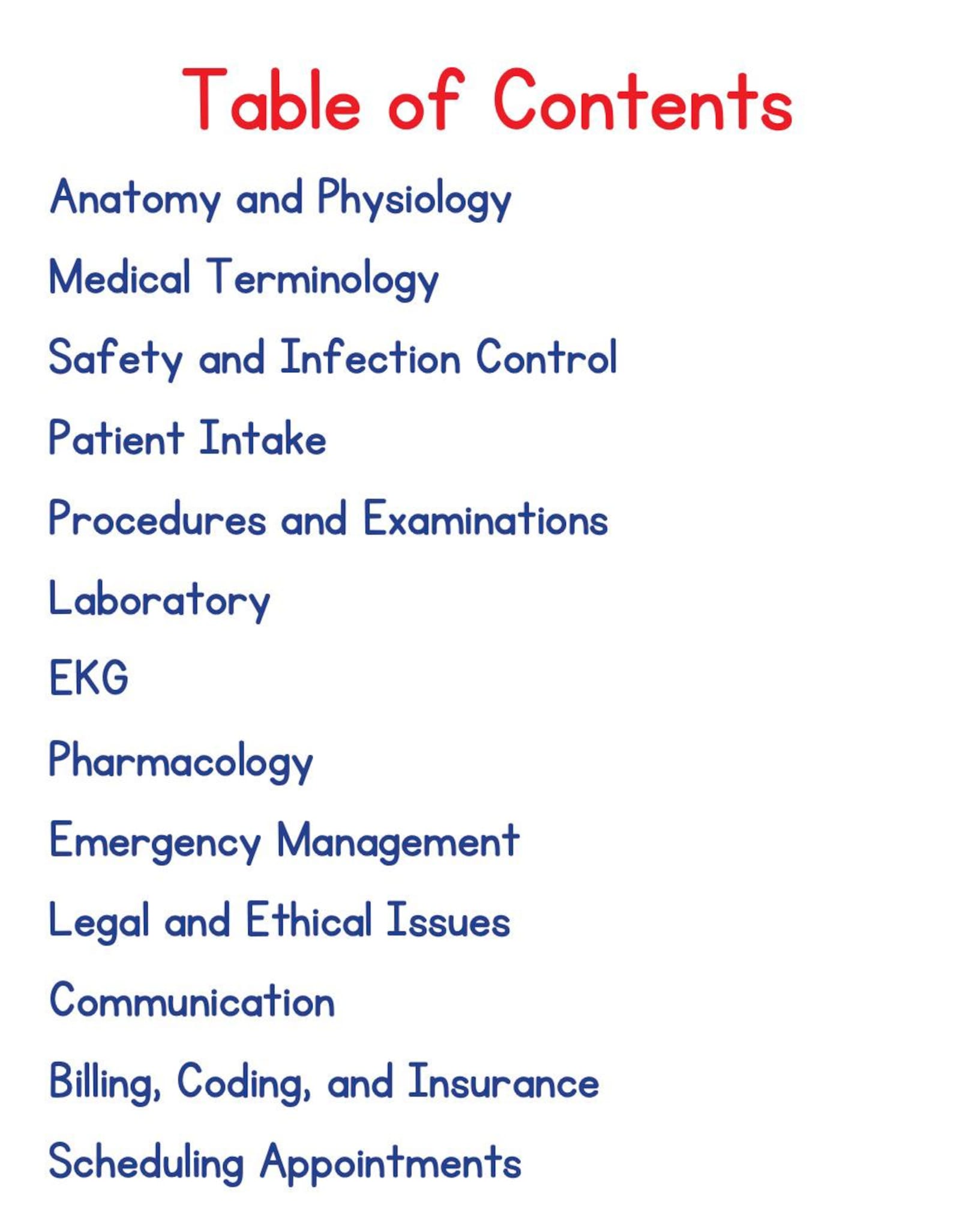 Medical Assistant Book, CMA, MA Notes, Study Guide PDF - Etsy