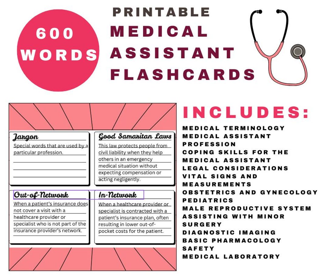 Medical Assistant Flashcards PDF | Medical Assistant Vocabulary ...