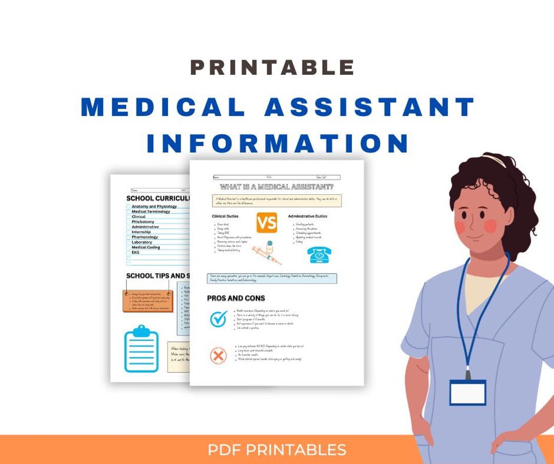 What is a Medical Assistant/ School Tips PDF - Etsy