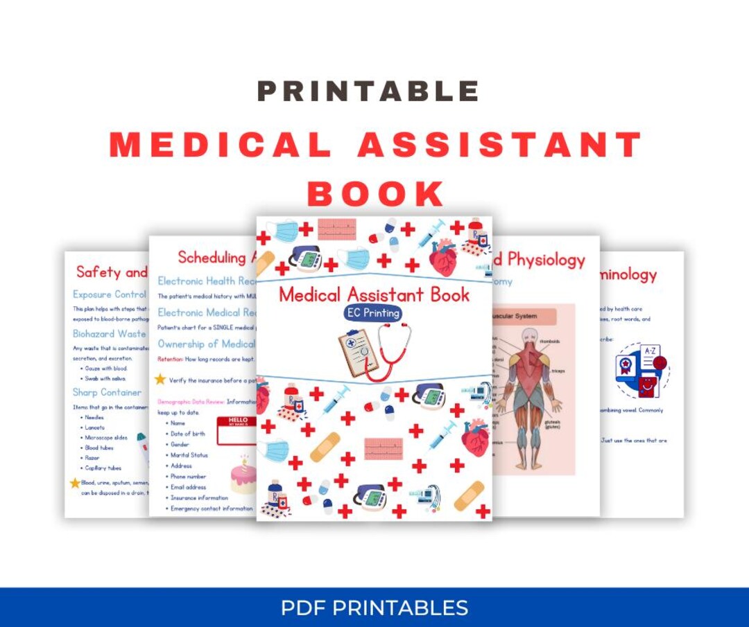 Medical Assistant Book, CMA, MA Notes, Study Guide PDF - Etsy