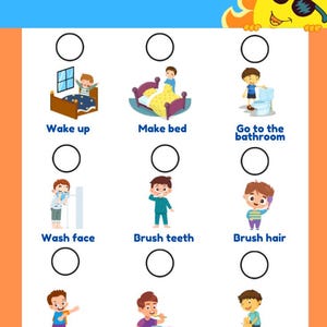Morning Routine for GIRLS AND BOYS Pdf - Etsy