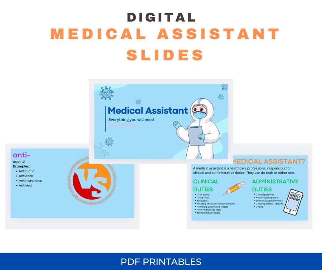 Medical Assistant Slides, CMA, MA Notes, Study Guide 2025 PDF - Etsy
