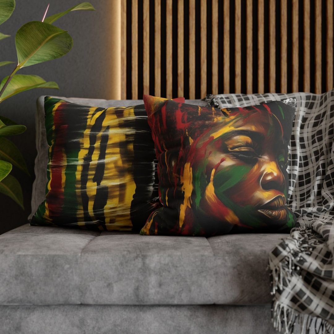Juneteenth Spun Polyester Square Pillowcase Africa African Mother ...