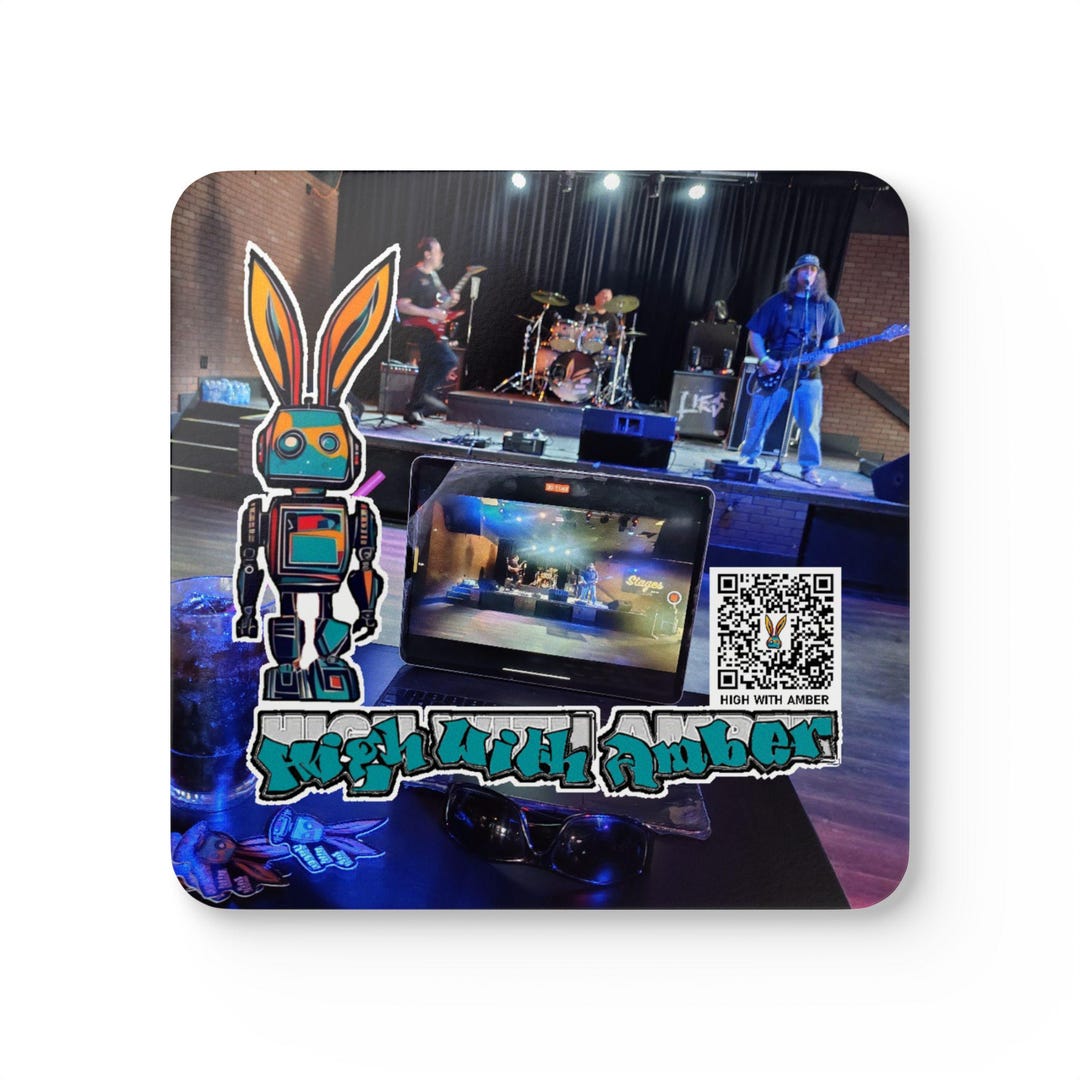 High With Amber - Coaster Set, Rock Band , Drink Coasters, Music ...