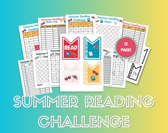 Summer Reading Challenge for Kids, Reading Printable Activities ...