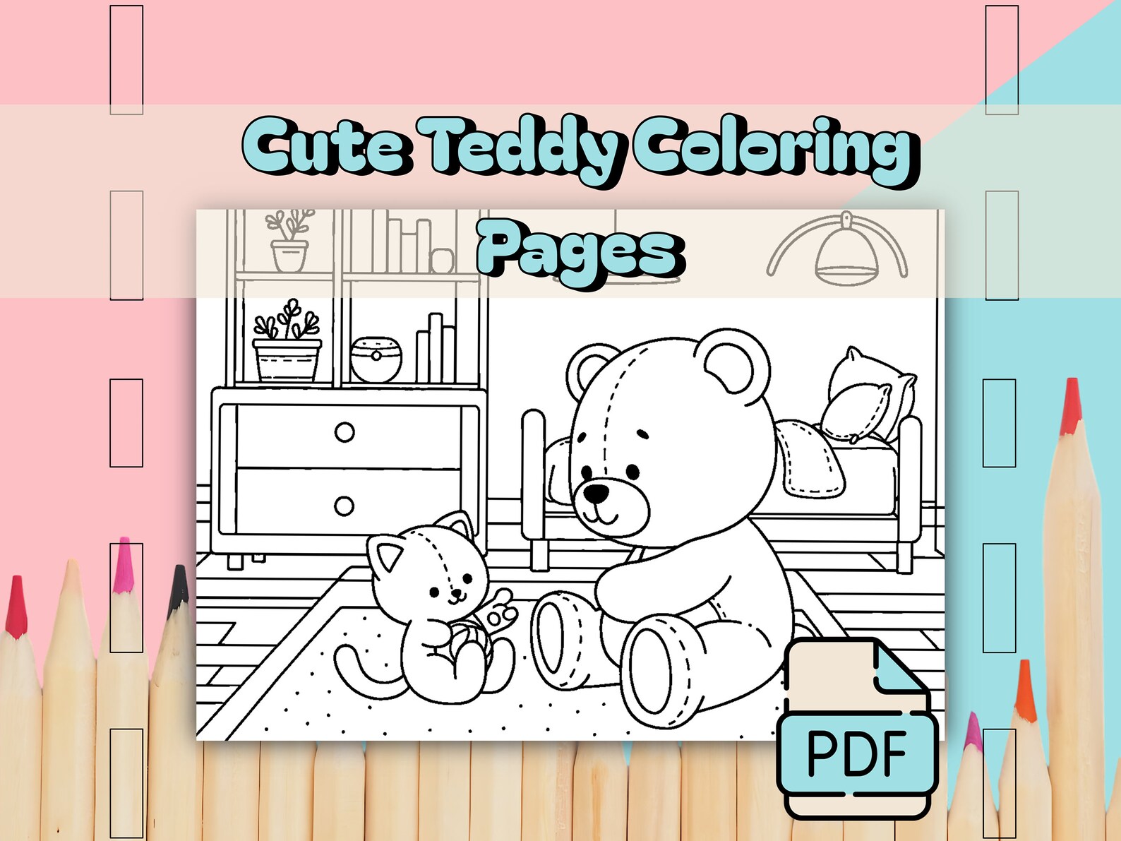 Cute Kawaii Coloring Pages for Adults and Kids, Boys and Girls, 5 ...