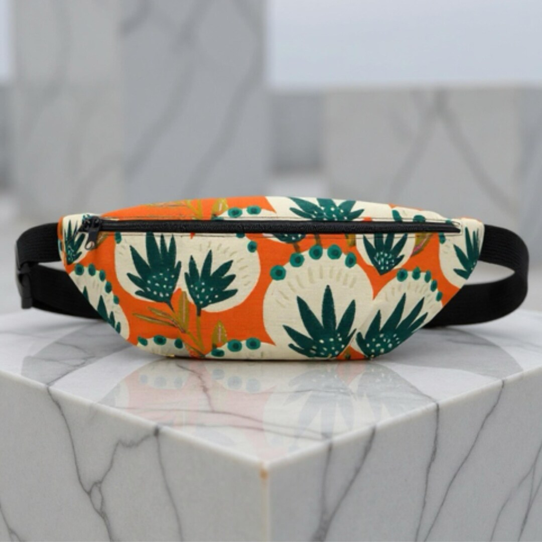 Desert Boho Fanny Pack Colorful Crossbody Bag Botanical Bag Mid Century ...