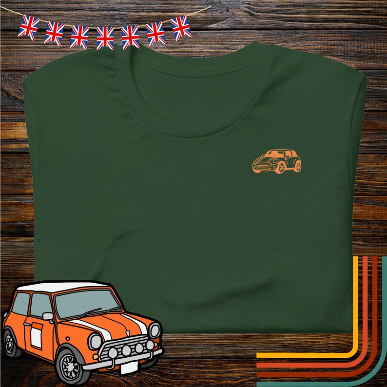 Mini Cooper Shirt Minimalist Car Graphic Shirt for Car Lovers Gift for ...