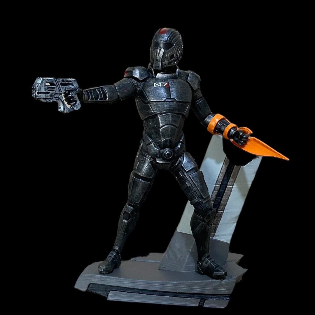 Commander Shepard Figure From Mass Effect High Quality 3D Resin Statue ...