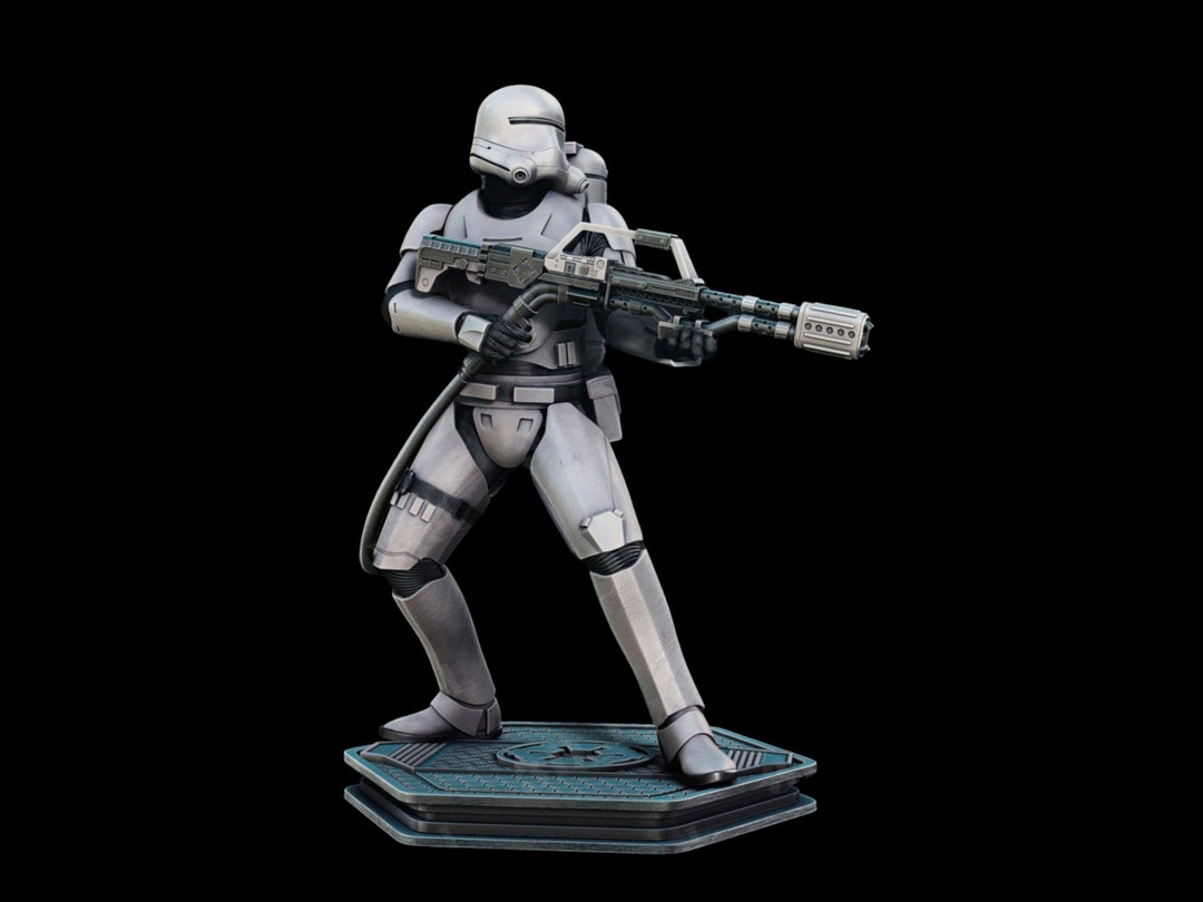 Flame Trooper From Star Wars 3D Printed Hand Painted Custom Resin ...